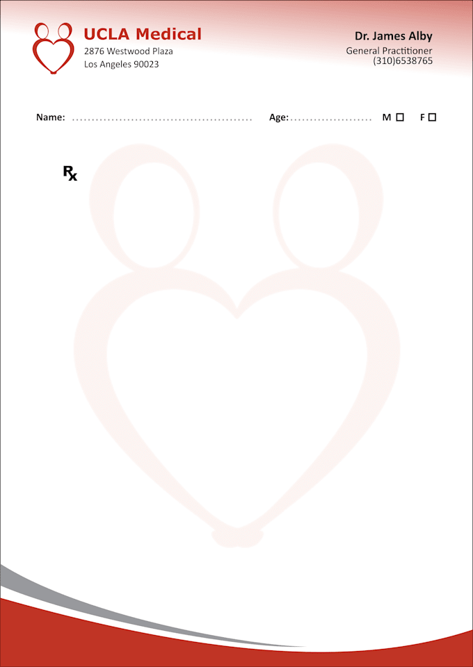 Design medical prescription pad by Riiiimo