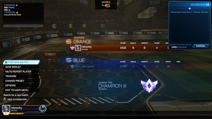 Be your grand champion rocket league coach by Nitrovity