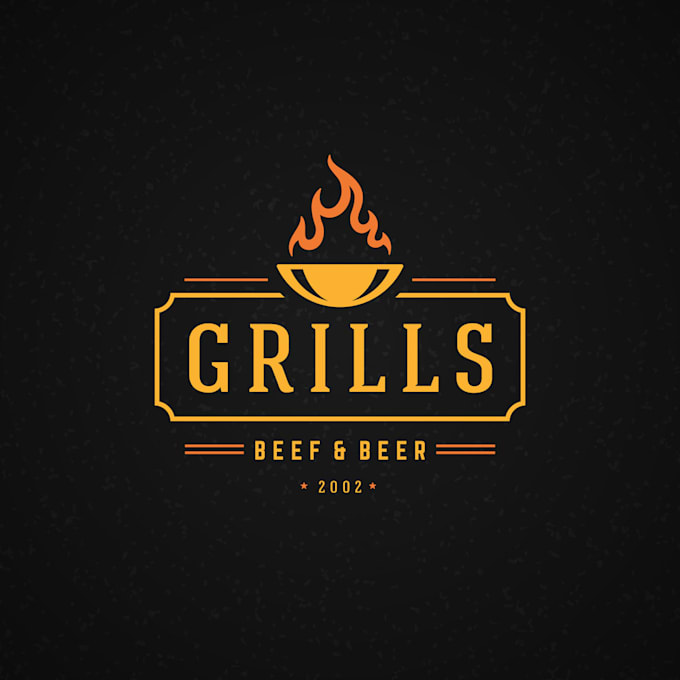 Design restaurant, fast food and chef logo by Rizzi_grfx
