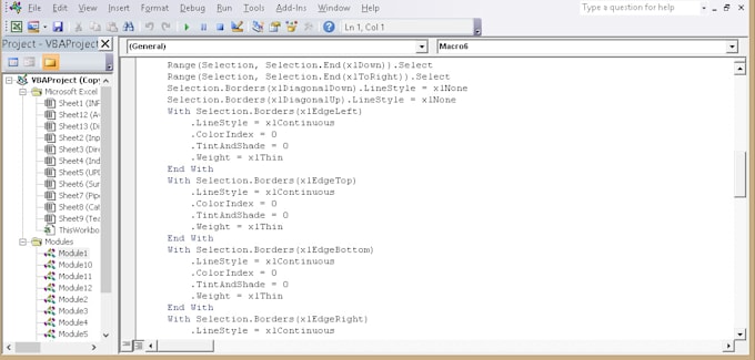 Write complex excel and google spreadsheet vba macro by Macro_expert
