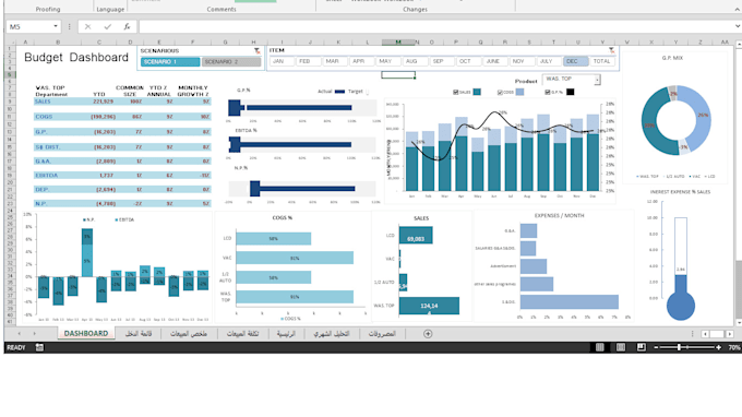Financial analysis financial dashboard by Mohamedupp