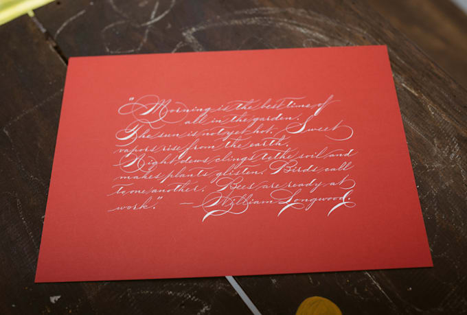 Write any message in calligraphy by Nicecalligraphy