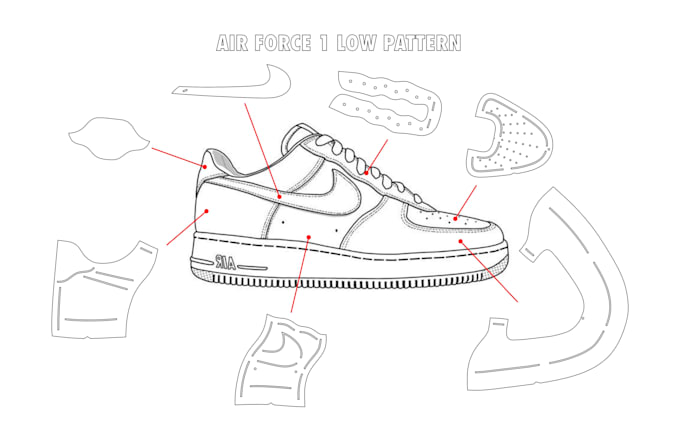 printable air force 1 coloring page