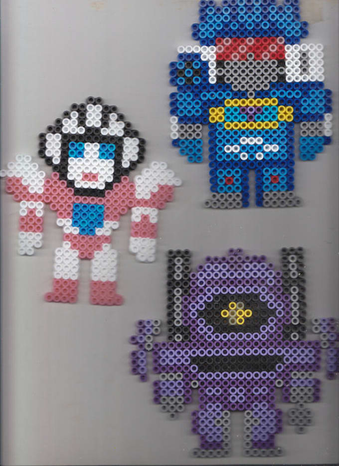 Make a perler bead transformers magnet by Teresa77