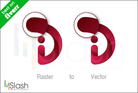 Draw low resolution logo into high resolution vector by Fourslash