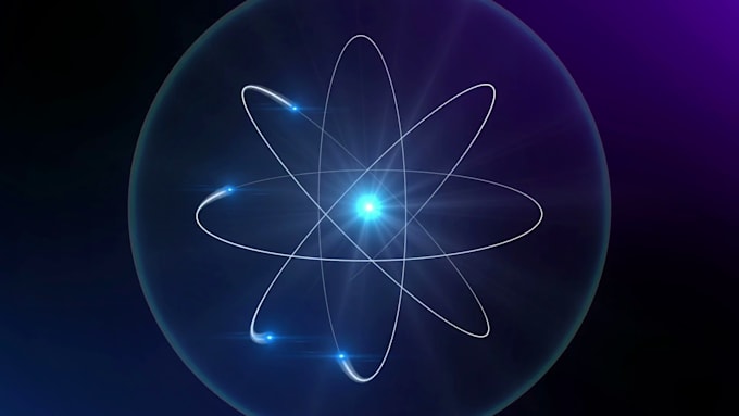 Make this simple and professional atom logo reveal by Rukshan