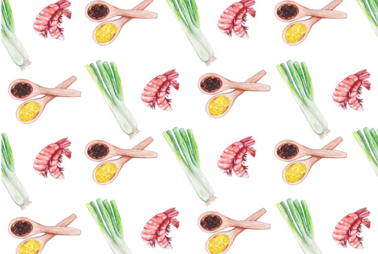 Draw your cook book illustrations with watercolor by Herlherl