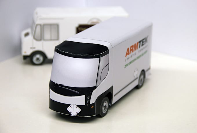 Van Paper Model Papercraft Cars