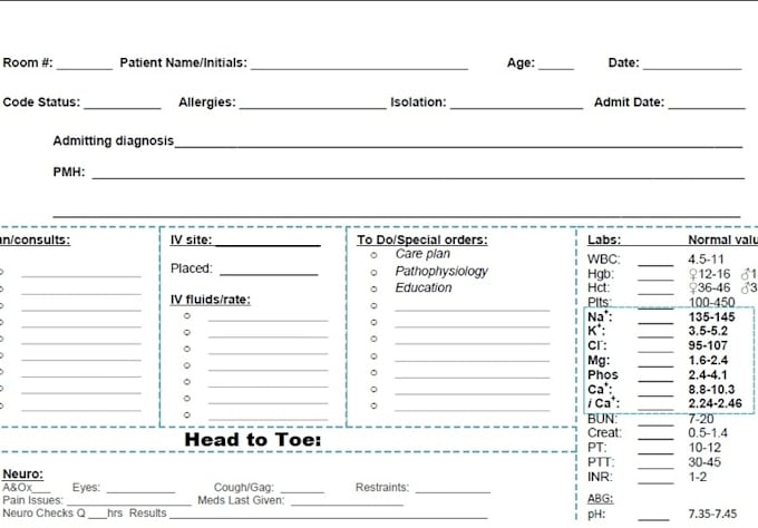 Provide printable templates for being successful in nursing school ...