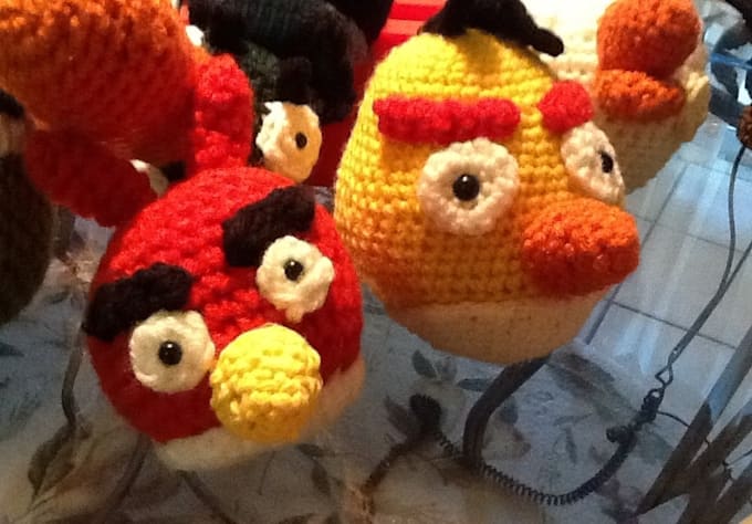 Crochet 1 angry birds by Missmima