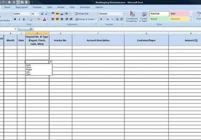 Give you simple worksheets for bookkeeping and inventory control by ...