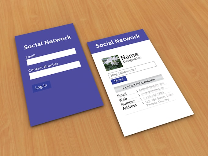 Design social media or windows style business card by Graphixdesigner