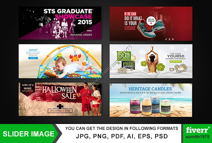 Create a outstanding slider image or header image by Sumith1975