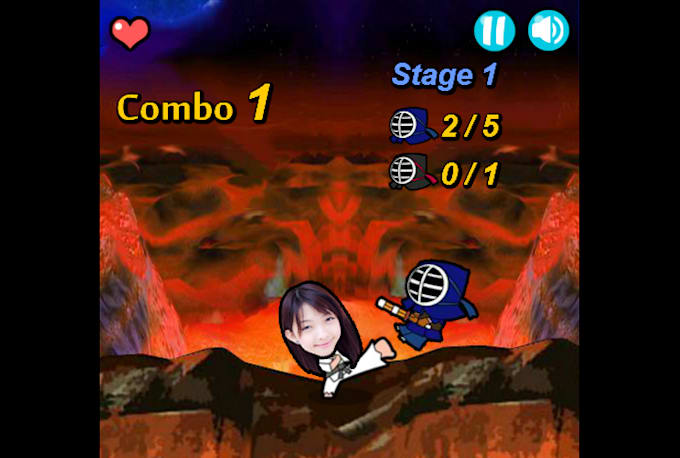 Make you as the character of the famous android game martial hero by Nanico