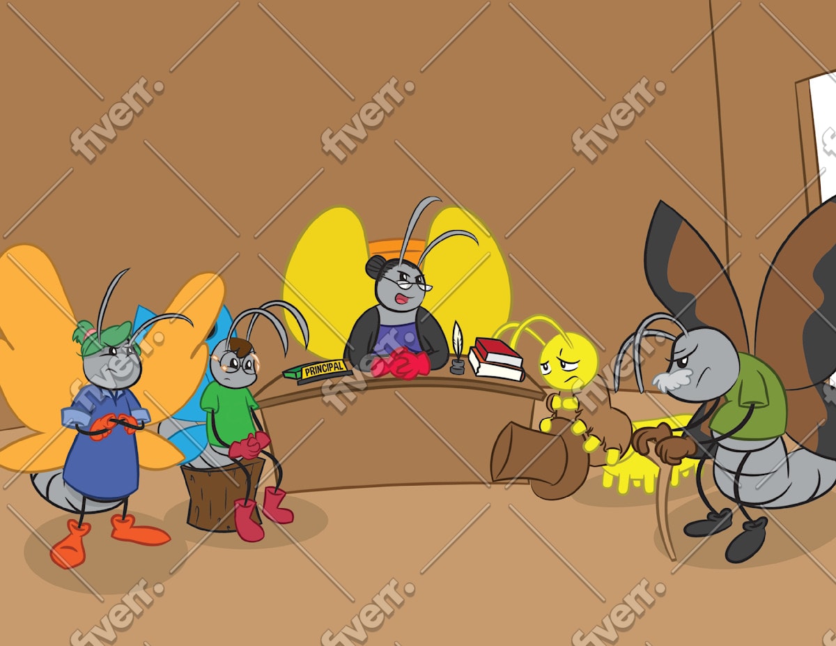 Cartoon anything you want by Hireillustrator