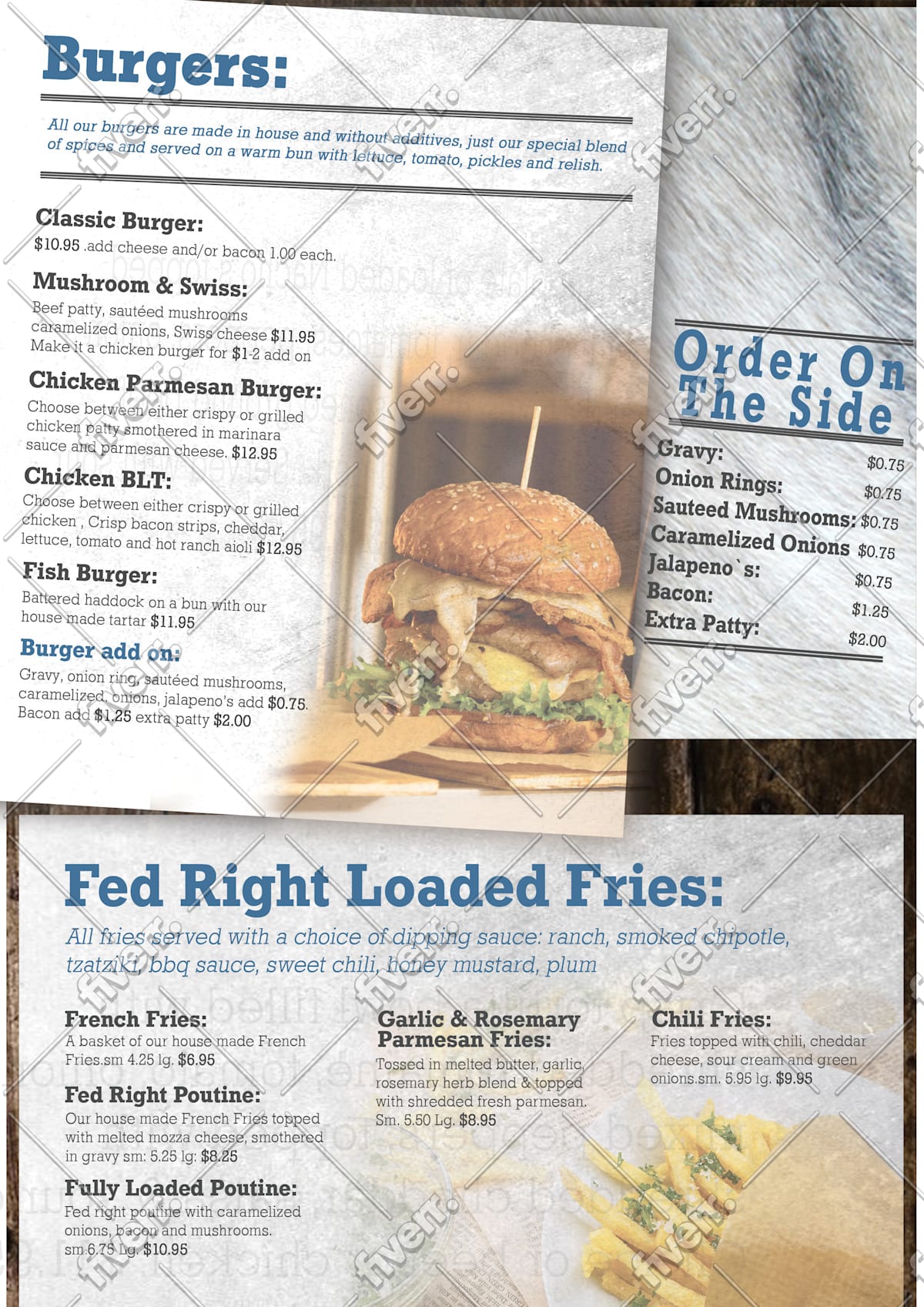 Create your restaurant or bar menu,price list by Mesum_developer