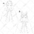 Draw character reference sheet for dnd character pngtuber vtuber by ...