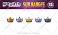 Create custom twitch sub badges or emotes in 24 hours by Nuraroni