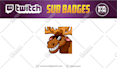 Create custom twitch sub badges or emotes in 24 hours by Nuraroni