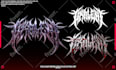 Design death metal logo with texture and chrome effect by Sntryc | Fiverr