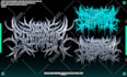 Design death metal logo with texture and chrome effect by Sntryc | Fiverr