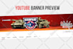 Design epic youtube banner and logo by Arxlanmahmood