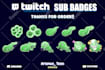Create awesome custom kick, twitch sub badges, emotes by Artspace_ | Fiverr