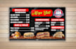 Design perfect digital menu board, tv screen menu, static or animated ...