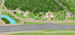 Render map illustration or site plan,rv park,campground park by ...
