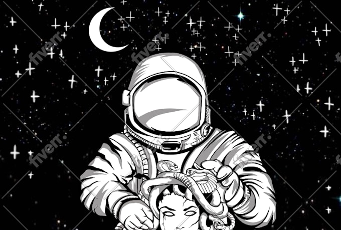 Draw illustration dark art album cover by Danirama | Fiverr