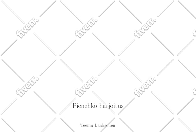 Convert your math works to beautiful latex documents by Jhnieto | Fiverr