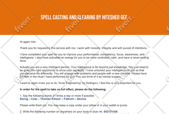 Cast a custom spell by Hiteshsur | Fiverr