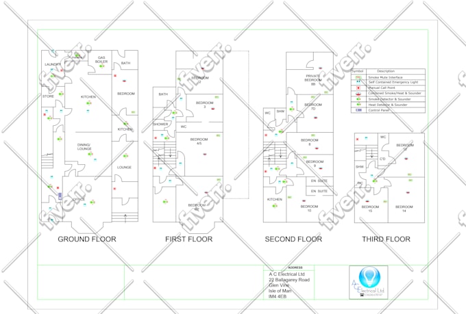 Design your electrical, plumbing and hvac drawing by Tmraju1