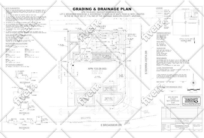 Be your civil engineer for grading and drainage plan by Erikadeguzman ...