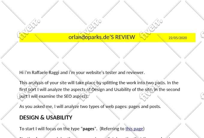 Test and review your website for usability and design by Raffaeleraggi ...