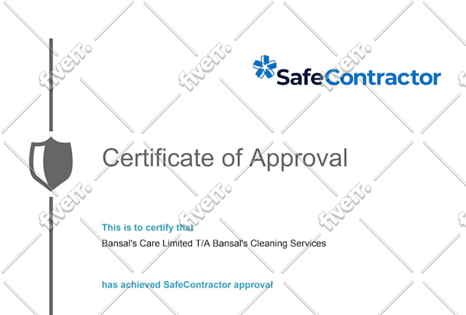 Provide consultation for safe contractor certification documents ...