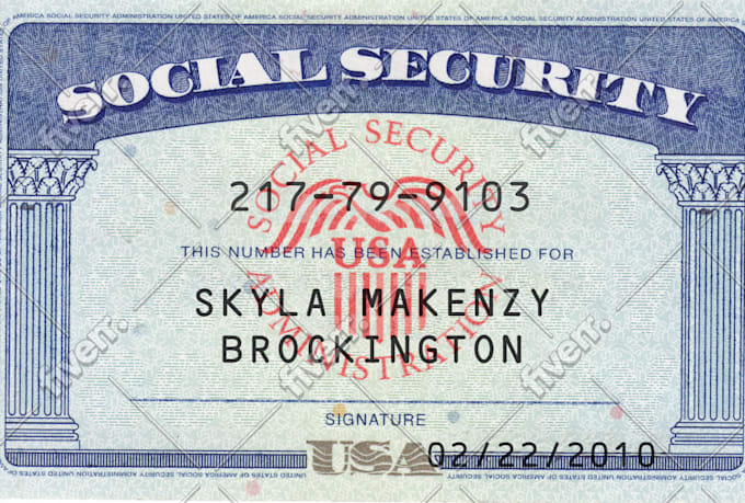 Provide social security card ss search and id cards by Ultraboost4 | Fiverr