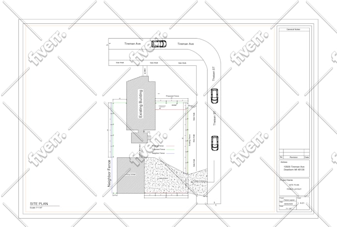 Do city permit drawing for house plan, gazebo, fence, pergola, carport ...