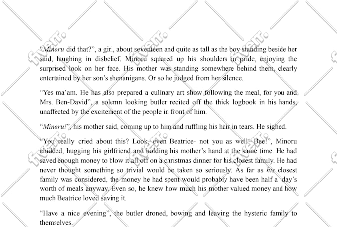 Craft a well written fanfiction for you by Calciferd | Fiverr