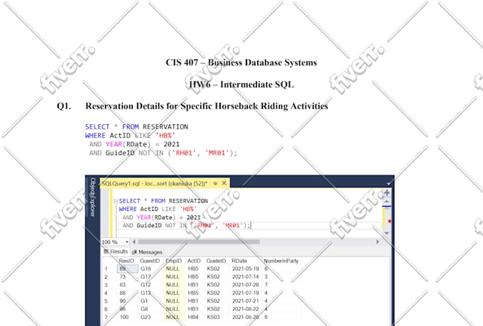 Do sql database design, erd, normalization, microsoft access query by ...