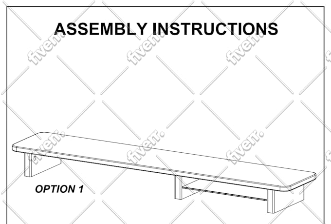 Design step by step assembly instructions by Rikicad | Fiverr