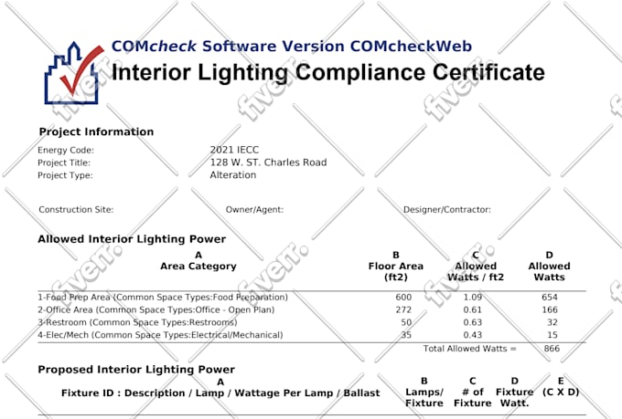 Do rescheck and comcheck report for energy code compliance by Arch ...
