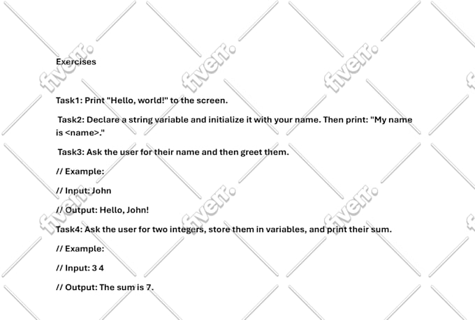 Tutor java python cpp and c programming by Professor_ghost | Fiverr