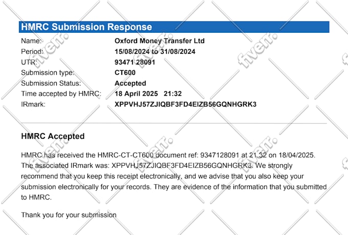 File uk company accounts and corporation tax return to hmrc and ...