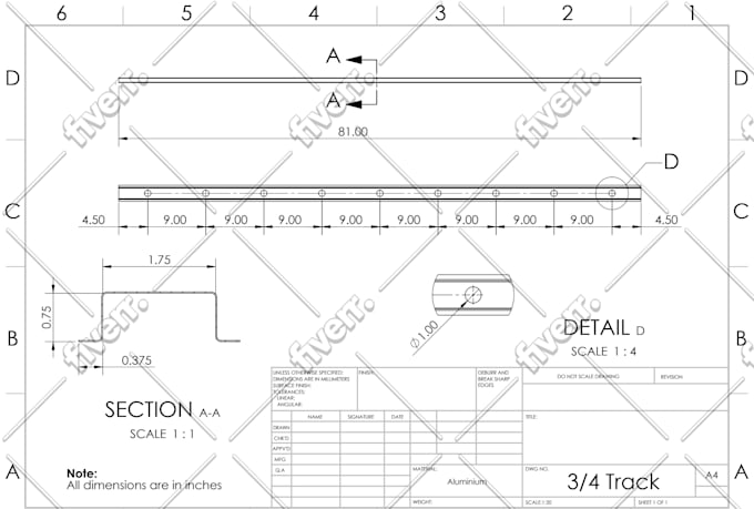 Design sheet metal parts and do dxf files for laser cutting by Waseem ...