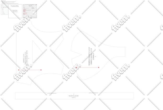 Make digital sewing pattern, pdf, ai, dxf, projector by Atti9935 | Fiverr