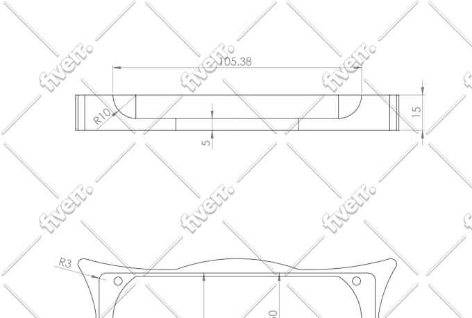 Create dxf, stl, stp, igs and dwg files by Ahmedmahmoud067 | Fiverr