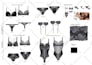 Fashion design flat sketches for lingerie, tech pack by Fascin | Fiverr