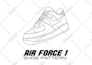 Make you an air force 1 shoe pattern by Irfansyahfir | Fiverr
