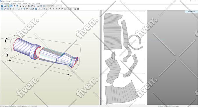 Design 3d models automail arm pepakura for props and cosplay by ...